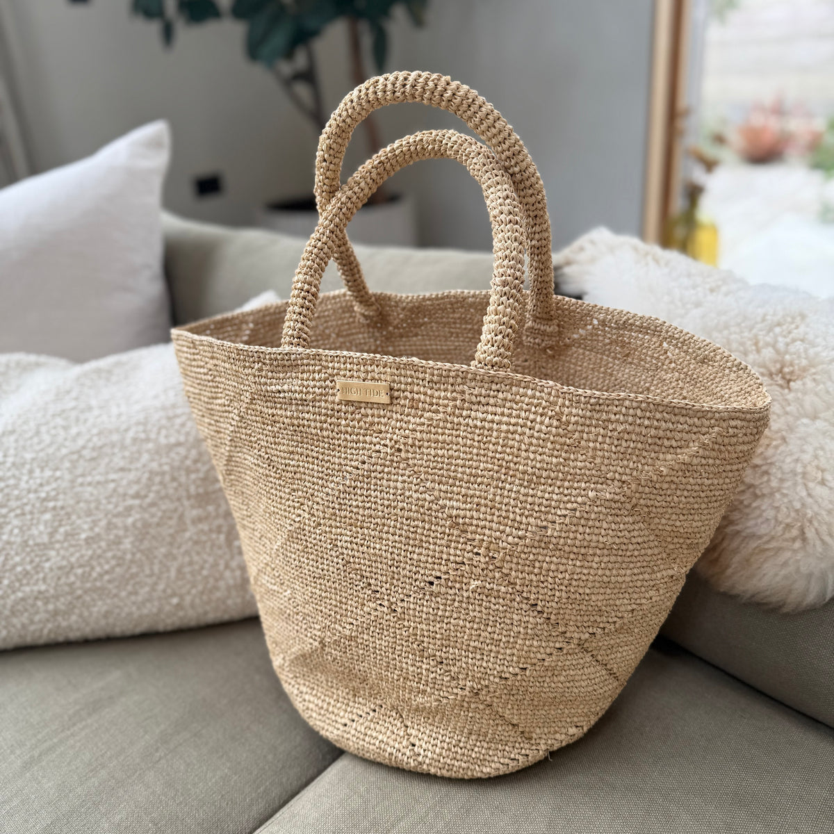 Sara Raffia Bag - Natural – High Tide